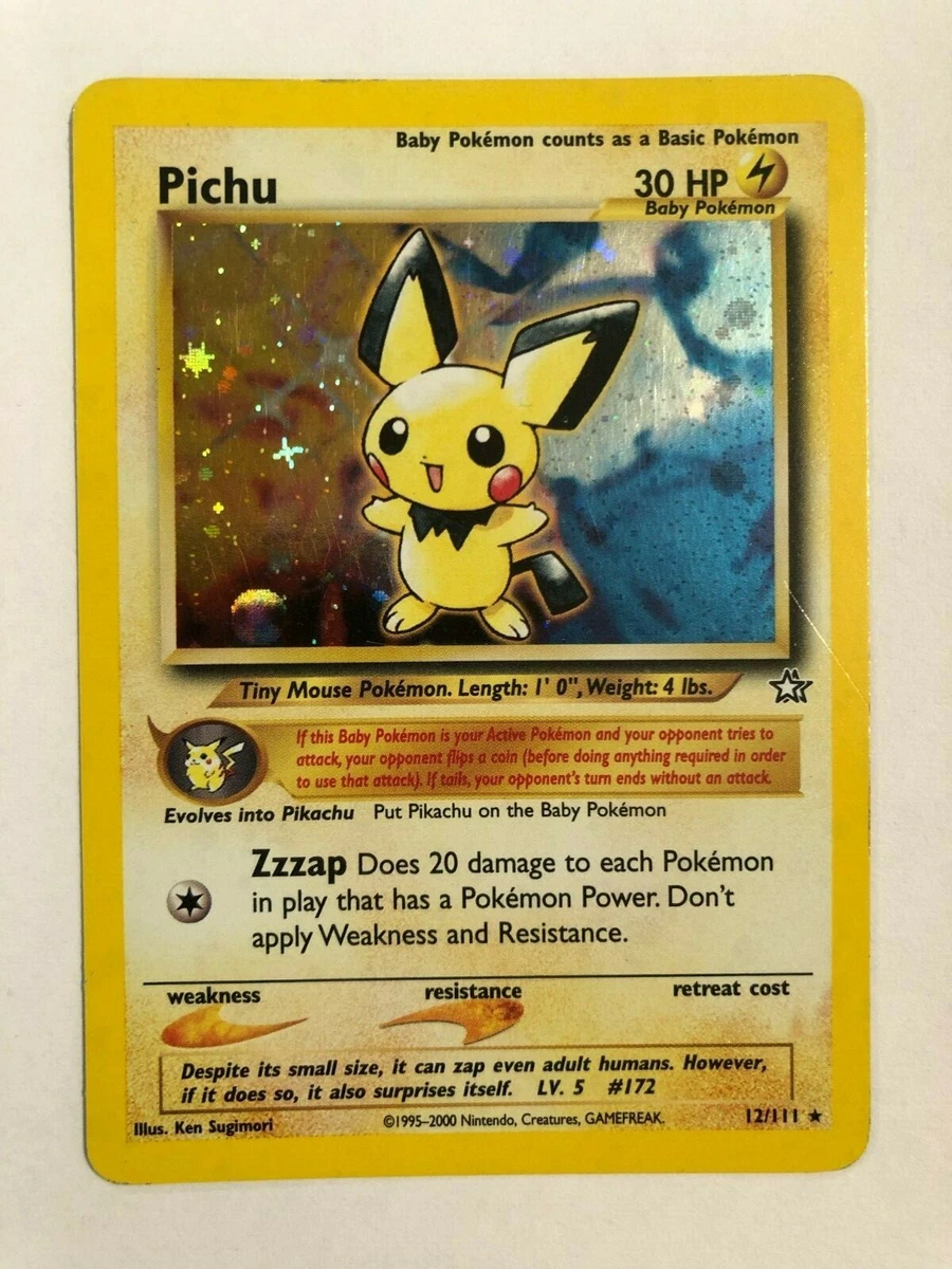 Pokemon Pichu Card