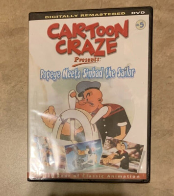 Cartoon Craze Popeye Meets Sinbad the Sailor THIN CASE DVD NEW factory ...