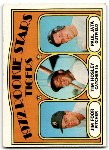 1972 Topps Tigers Rookies - Jim Foor/Tim Hosley/Paul Jata Rookie ...