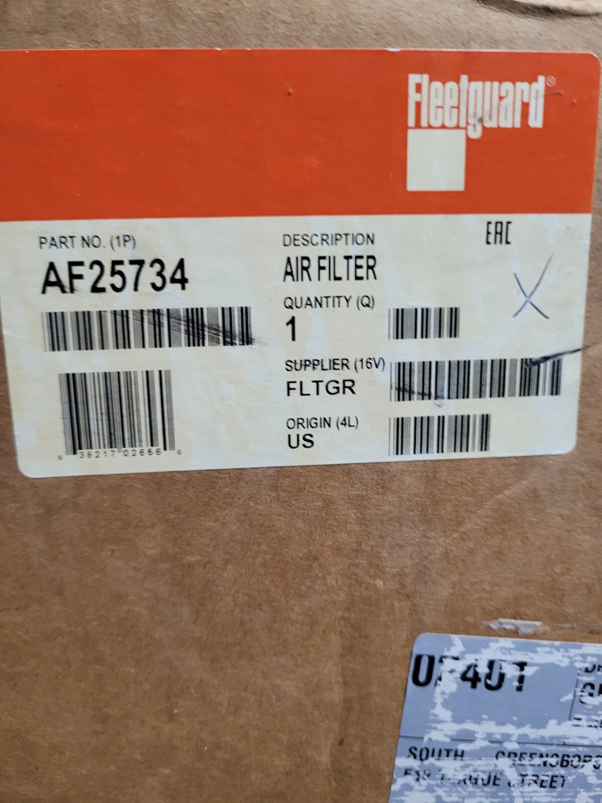 FLEETGUARD AF25910 - Air filter cross reference