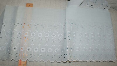 Soft Blue Eyelet Trim Lace 3 Yards + 28" x 8.3/4 In Sewing Craft New ...