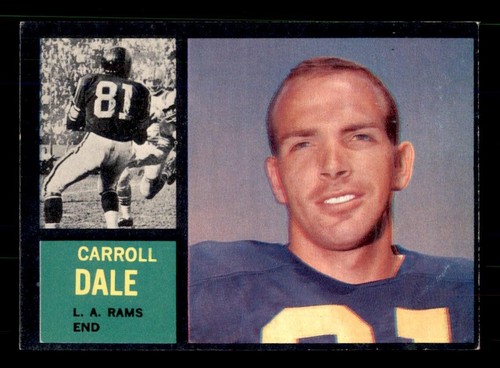 1962 Topps Football #82 Carroll Dale VG *e1 | eBay
