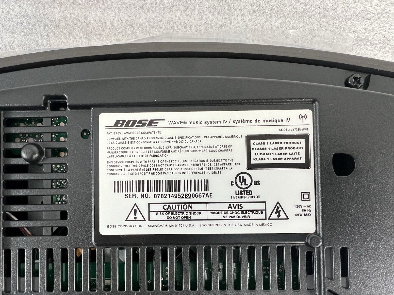 Bose Wave SoundTouch Music System IV Audio Shelf System - Espresso ...