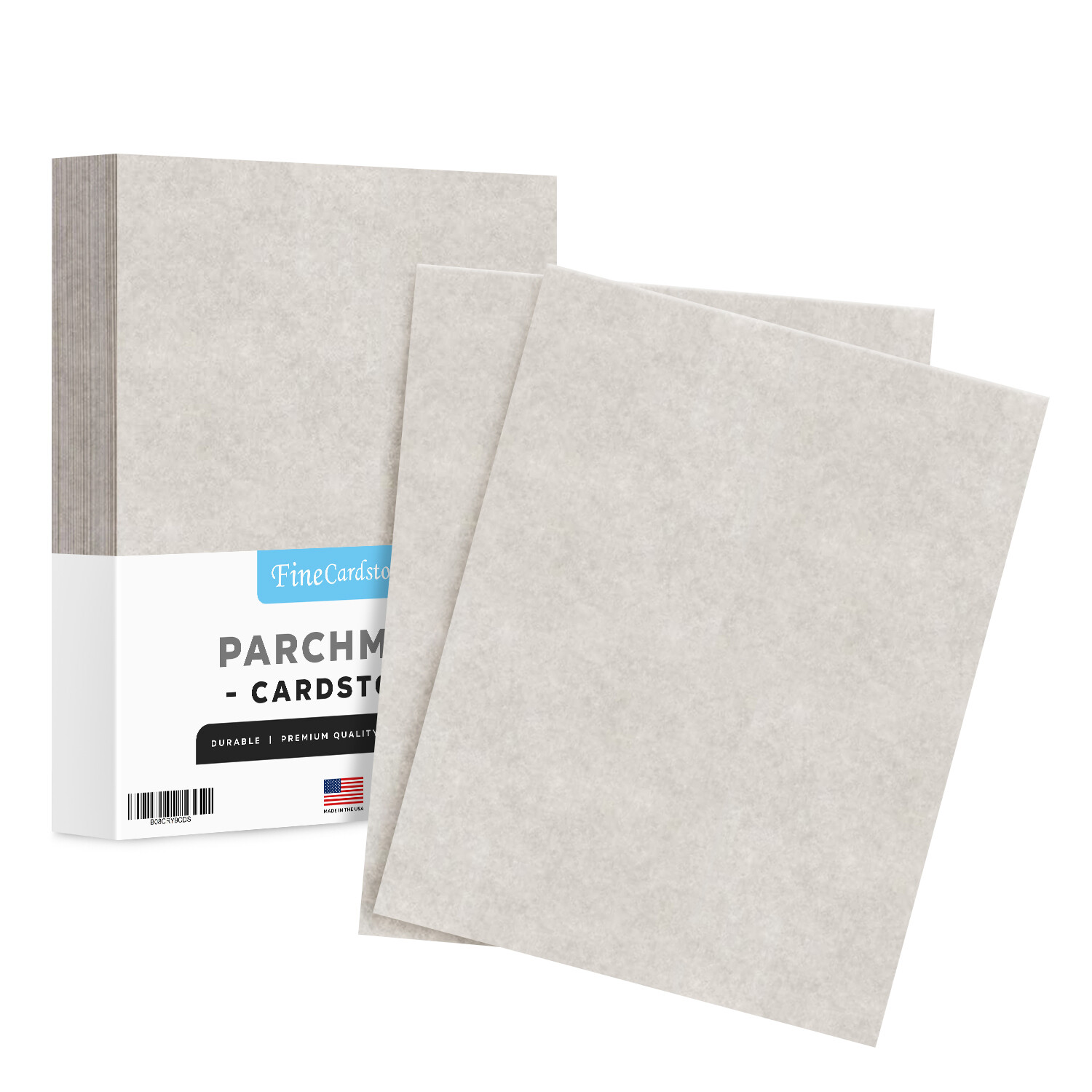 8.5 x 11" Astroparche Parchment Card Stock, Smoke Gray, 65lb Cover, 250 ...
