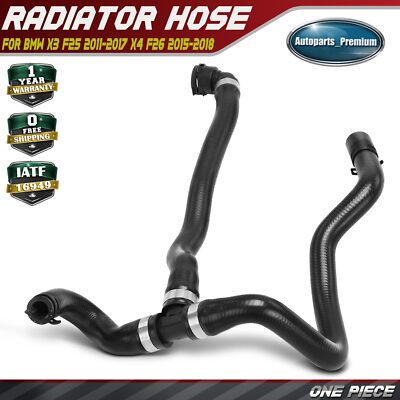 New Radiator Coolant Hose for BMW X3 F25 2011-2017 X4 F26 2015-2018 ...