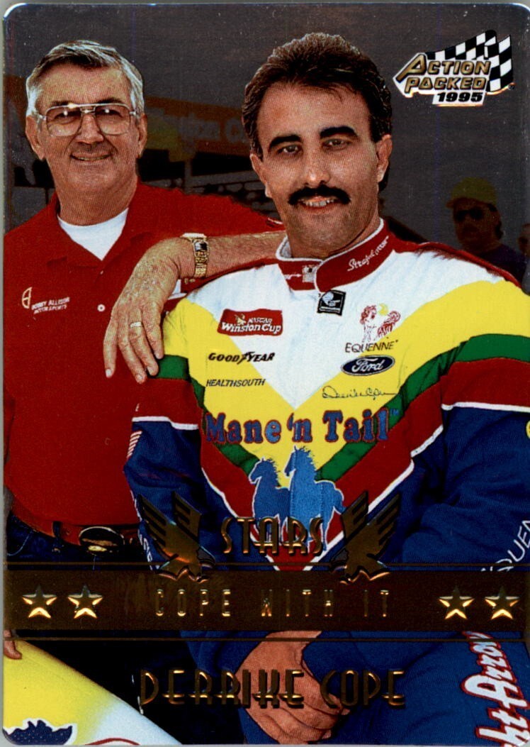 1995 Action Packed Stars - Cope With It Derrike Cope #69 Silver Speed ...