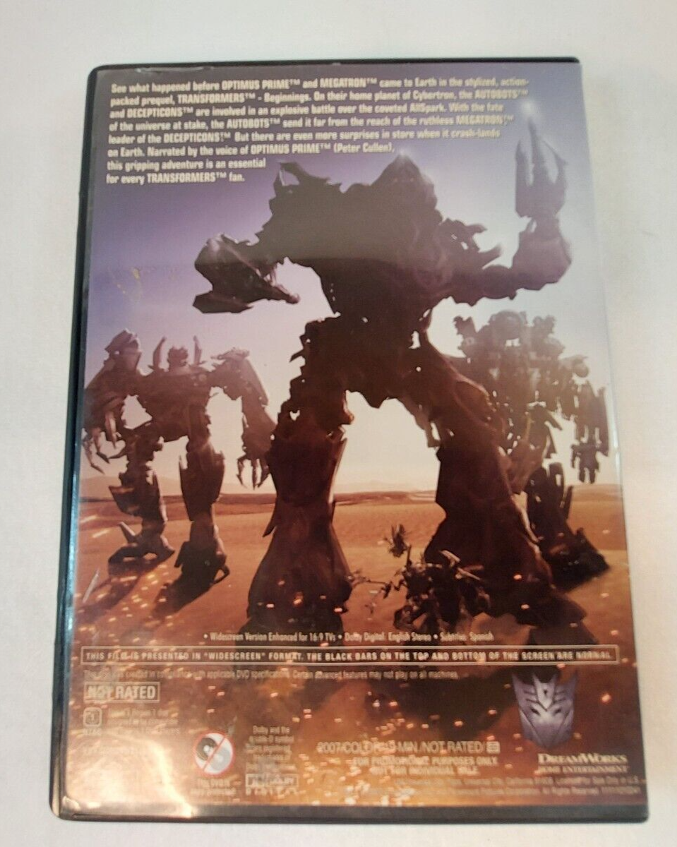 Transformers Beginnings DVD Movie Promotional Product NO Rating ...