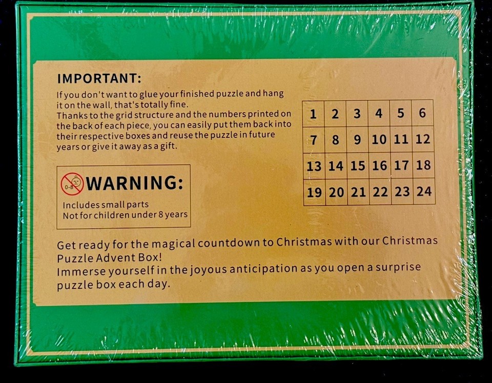 NEW SEALED Advent Calendar 1008 Piece Puzzle “Christmas Celebration” | eBay
