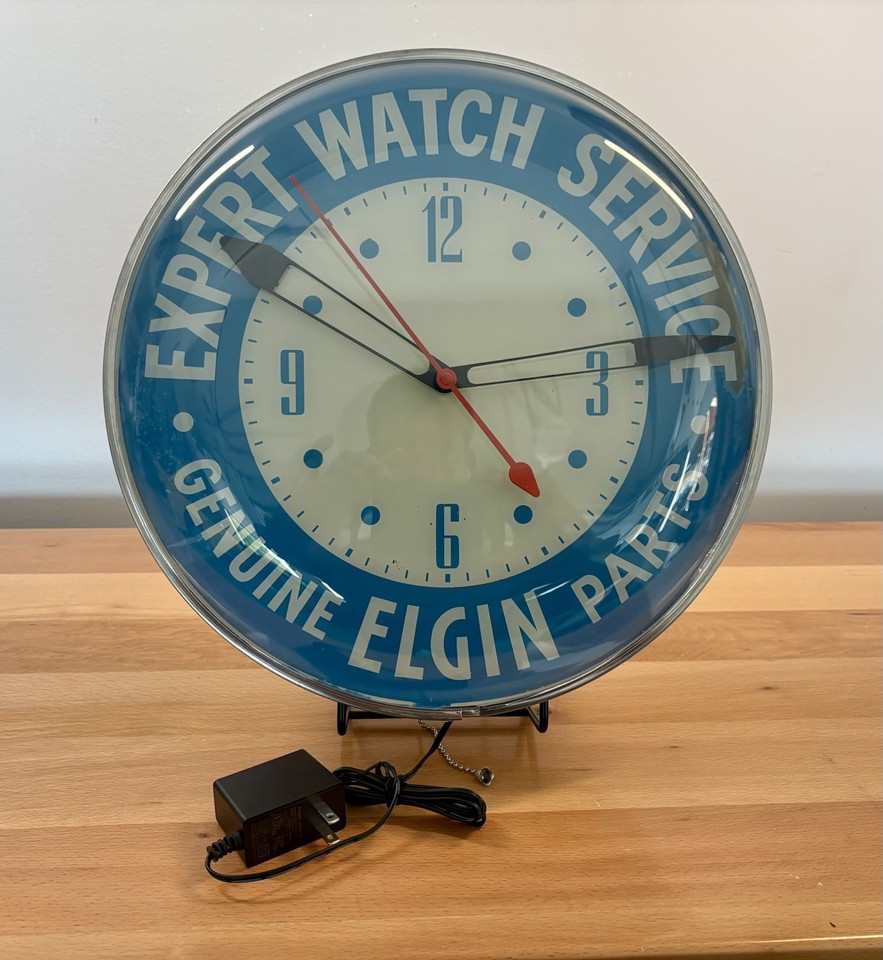 Vintage/MODified ELGIN watches El 15inch(NEW) Wall Clock. ELGIN | eBay