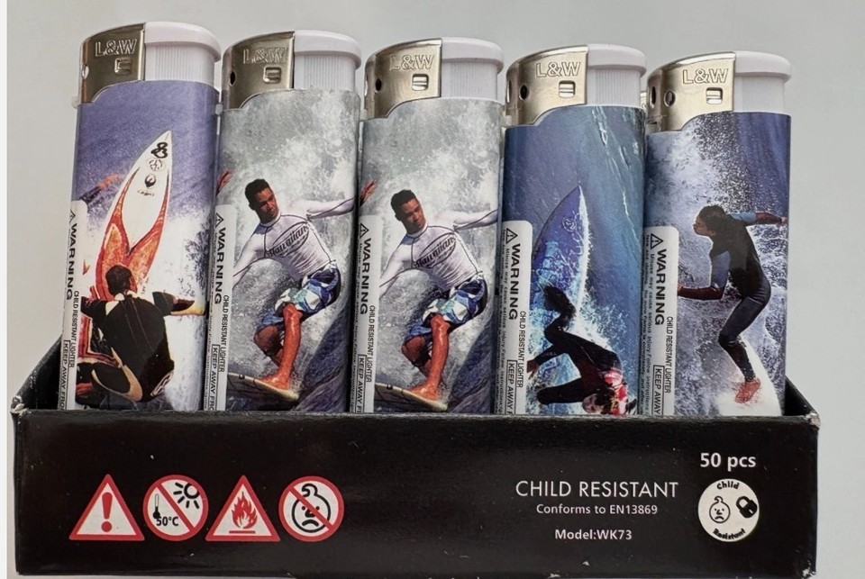 Full Size Disposable Butane Lighter Assorted Colors 5 25 50 100 200 ...