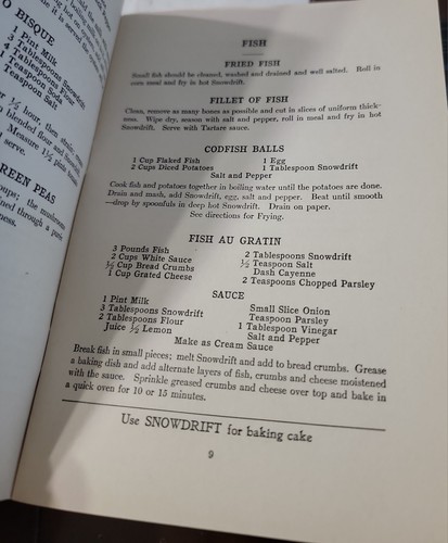 Snowdrift Secrets Recipe Cook Book Americana Antique 1912 Southern ...