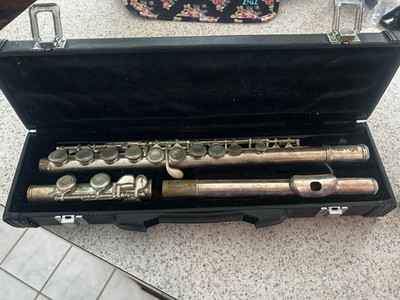 beginner metal flute: broken but simple to fix | eBay