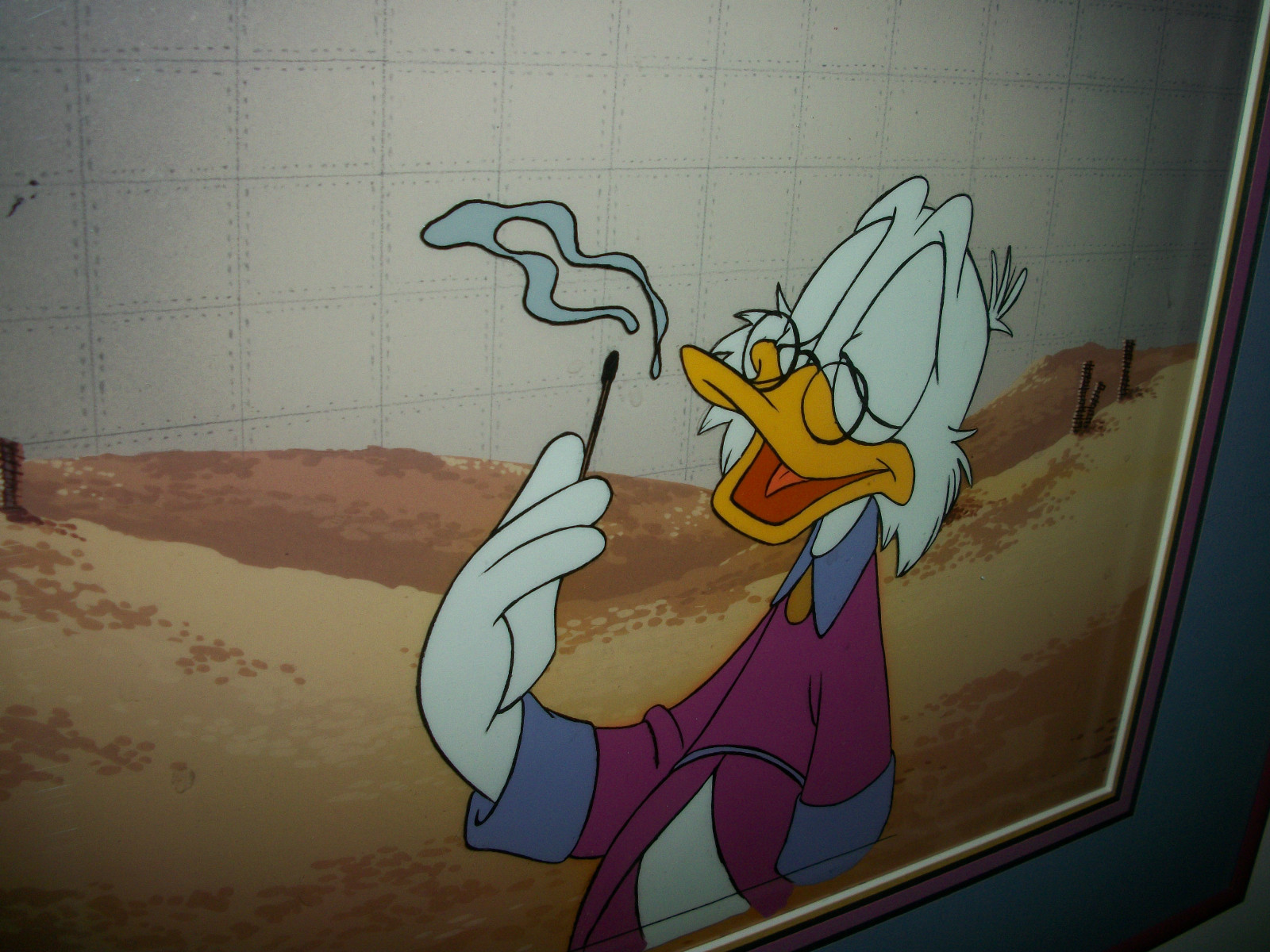 UNCLE SCROOGE MONEY BIN Original Production Animation Cel SPORT GOOFY ...