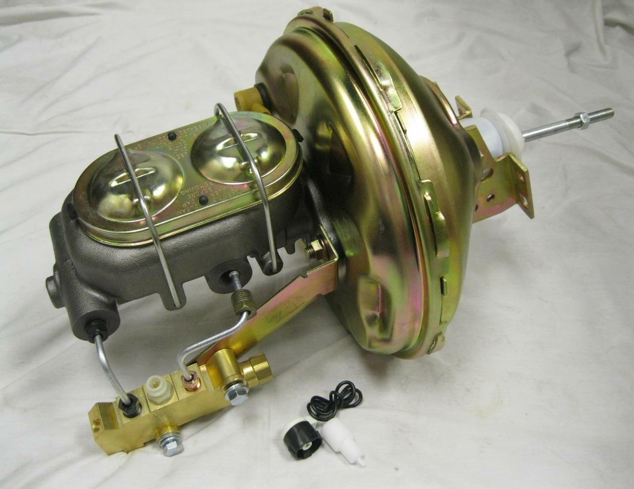 1964 72 GM A F X Body 11" Zinc Power Brake Booster Master Cylinder Disc ...