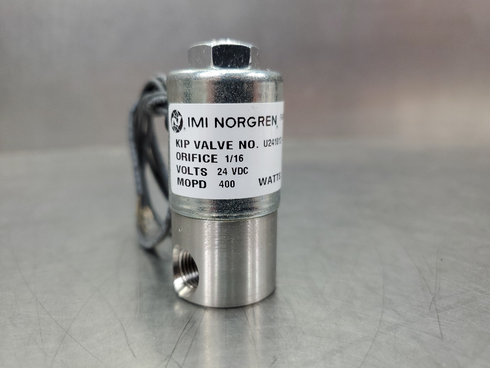 IMI NORGREN U241012-02 24VDC KIP VALVE. 6E-14 | eBay