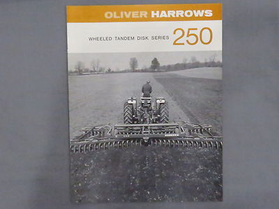 original 60s Oliver 250 Tandem Disk Harrow Brochure Catalog Tractor 251 ...