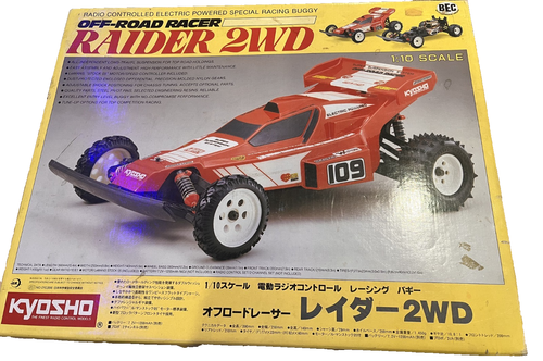 Kyosho Vintage 1/10 RC Off-Road Racer Raider 2WD Electric Racing Buggy ...
