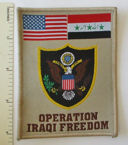 US ARMY AMERICAN EAGLE OPERATION IRAQI FREEDOM PATCH Theater Made in ...