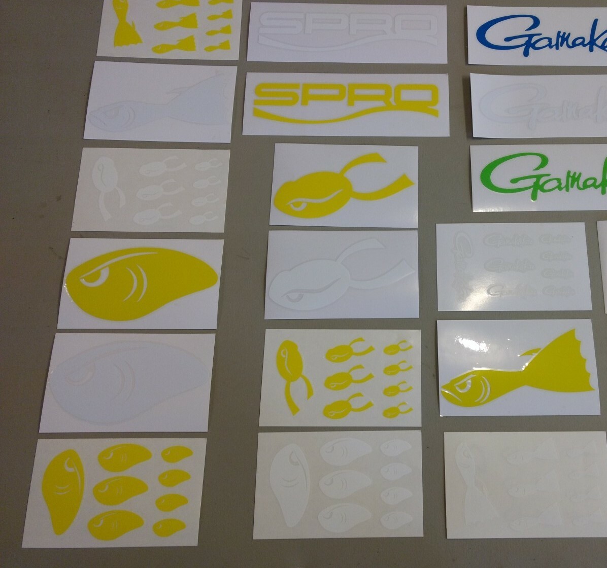 22 Gamakatsu Spro Decals Stickers Bucktail Jig Shad Bronzeye Frog ...