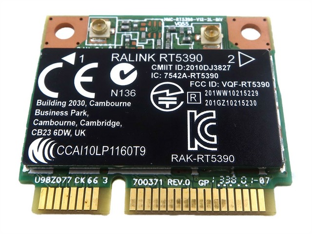 HP PAVILION G4 G6 DV6 DV7 LAPTOP RALINK RT5390 WIFI WIRELESS CARD ...