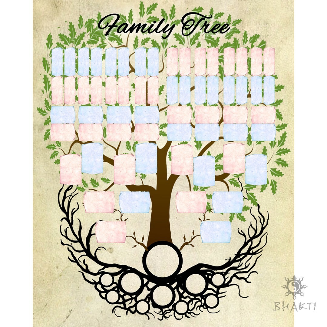 Cute Family Tree Template Free Family Tree Templates