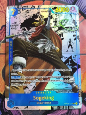 Sogeking Alternate Art Manga Rare SEC OP03-122 One Piece Card Eng | eBay