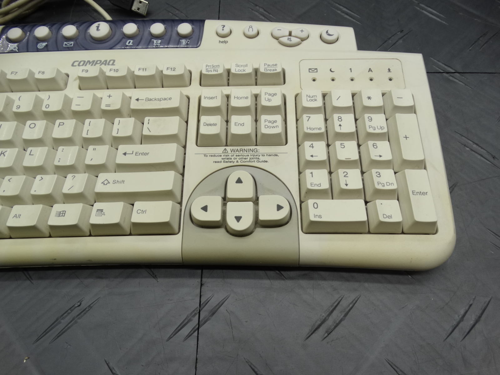 Compaq Wired USB Keyboard Retro Vintage SDM4540UL Multimedia Keys | eBay