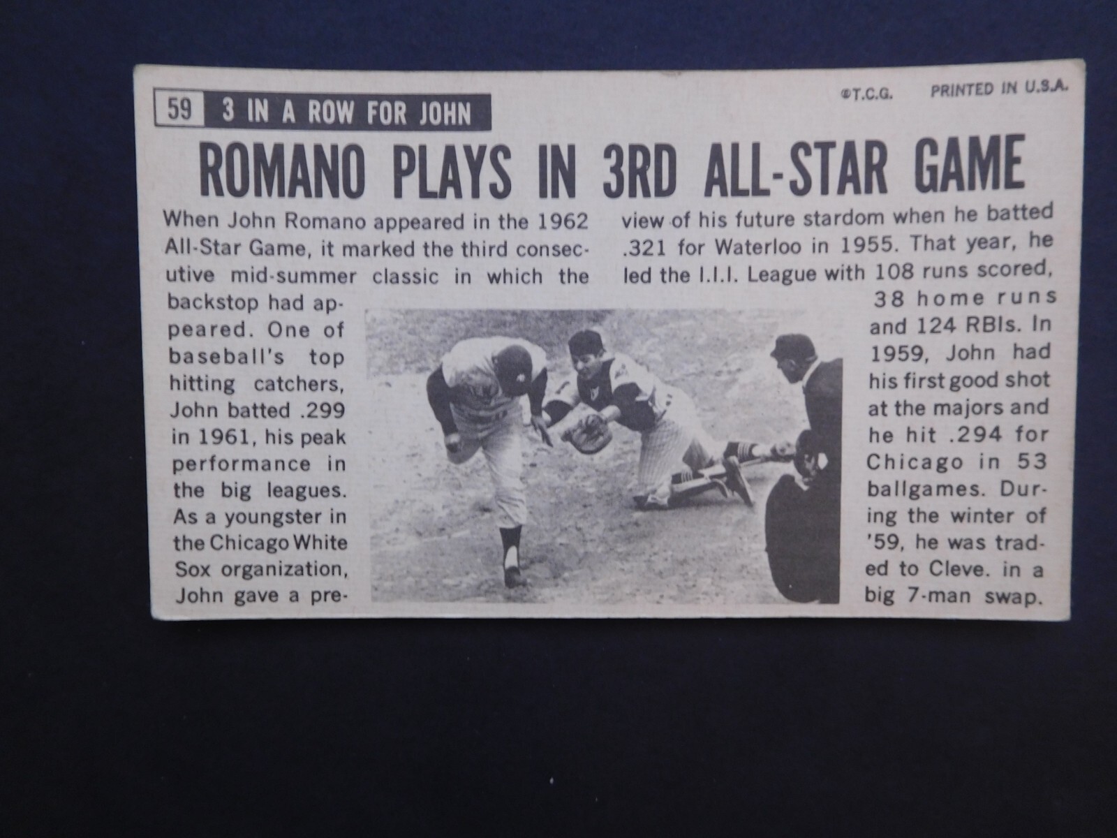 JOHN ROMANO CLEVELAND INDIANS 1964 TOPPS "GIANTS" CARD #59 | eBay