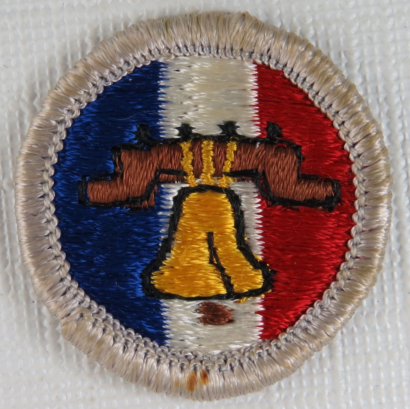 Citizenship In The Nation (Silver) Merit Badge Type G cloth back 1969 ...