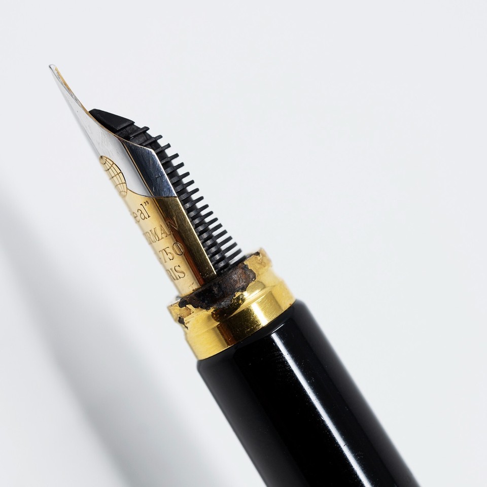 Waterman Patrician Jade Emerald Green Fountain Pen and Ballpoint Pen ...