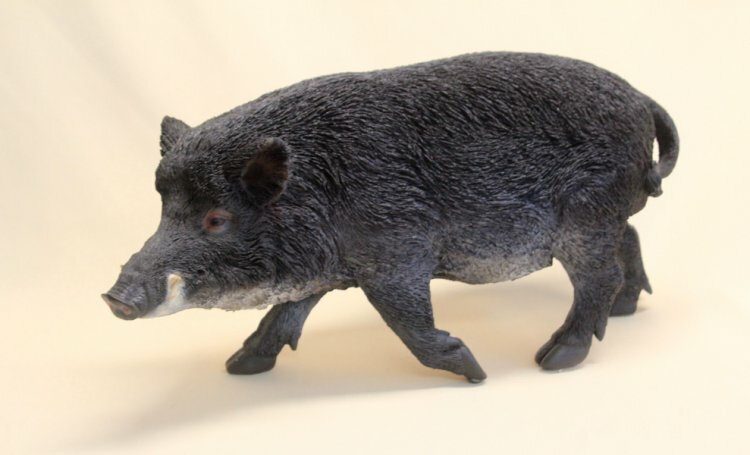 A Wild Boar Animal Figure From Artificial Stone z3648 | eBay