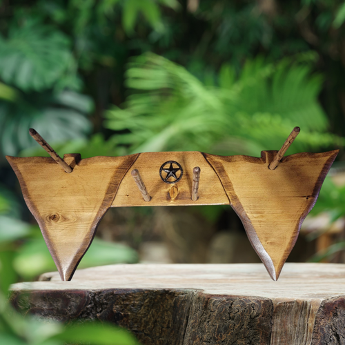 Wood Crossbow Rack, Wall Mounted Crossbow Rack, Rustic Crossbow Rack ...