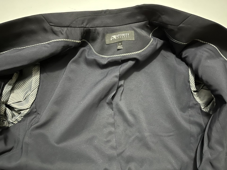 Affinity Apparel Navy Blazer size 10 NWT | eBay