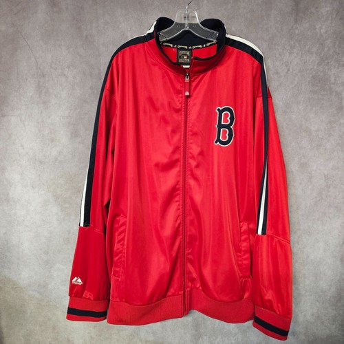 Majestic Boston Red Sox Cooperstown Collection Throwback Track Jacket ...
