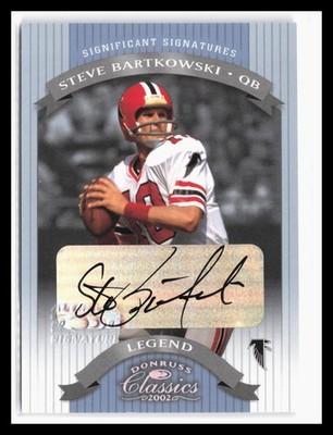 2002 Donruss Classics Significant Auto #105 Steve Bartkowski #/97 ...