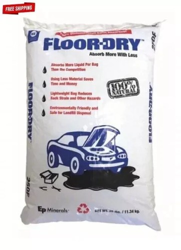 Speedy Dry Oil Spill Absorbent Floor 25 Ib Bag Granular Absorbs ...