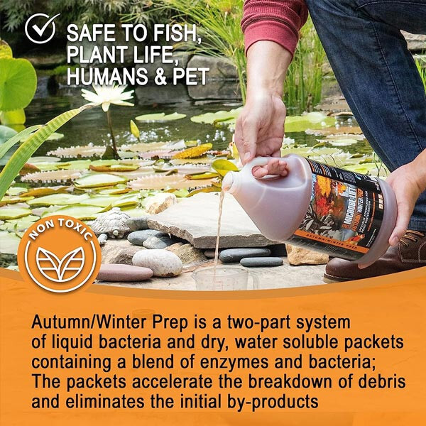 Microbe Lift Autumn / Winter Prep 1 Quart Pond Winterizing Kit 2 Pack ...
