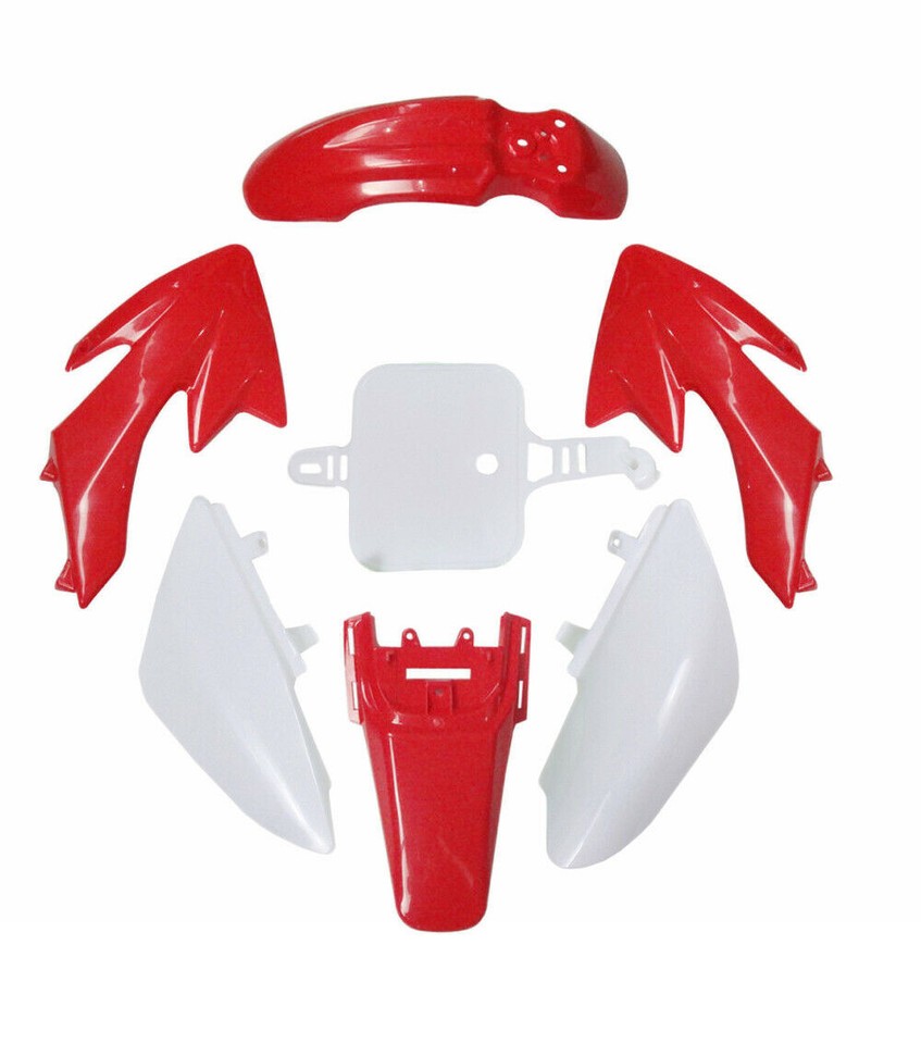 Red Plastics Fairing Graphics Kit For Honda CRF50 XR50 Pit Bike SSR ...