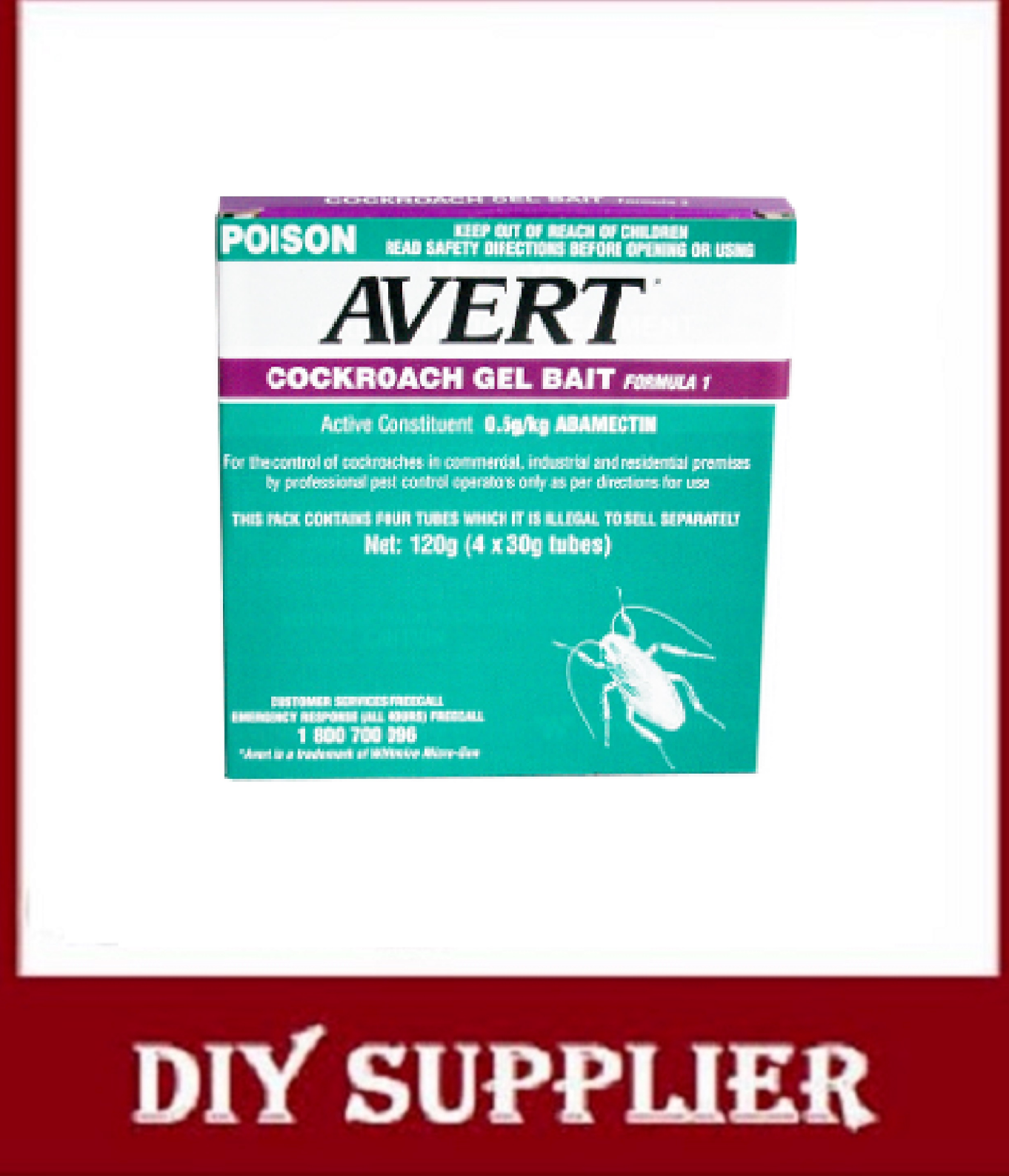 4 Tubes 30g Avert Cockroach Gel | eBay Australia