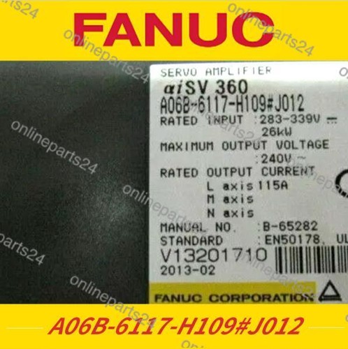 NEW FANUC Servo Drive Amplifier A06B-6117-H109#J012 | eBay