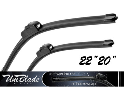 Front Flat Windscreen Wiper Blades UniBlade 22"/20" - 550mm 500mm | eBay