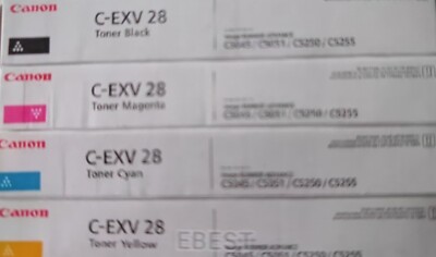 Toner Original Canon C-exv28 Noir, Cyan, Magenta, Yellows. | eBay