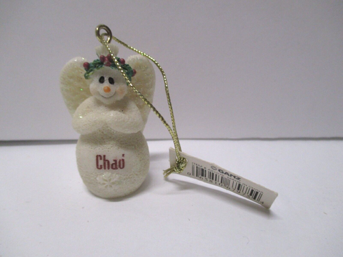 NEW NWT GANZ MINI SNOW ANGEL PERSONALIZED "CHAO" CHRISTMAS TREE ...