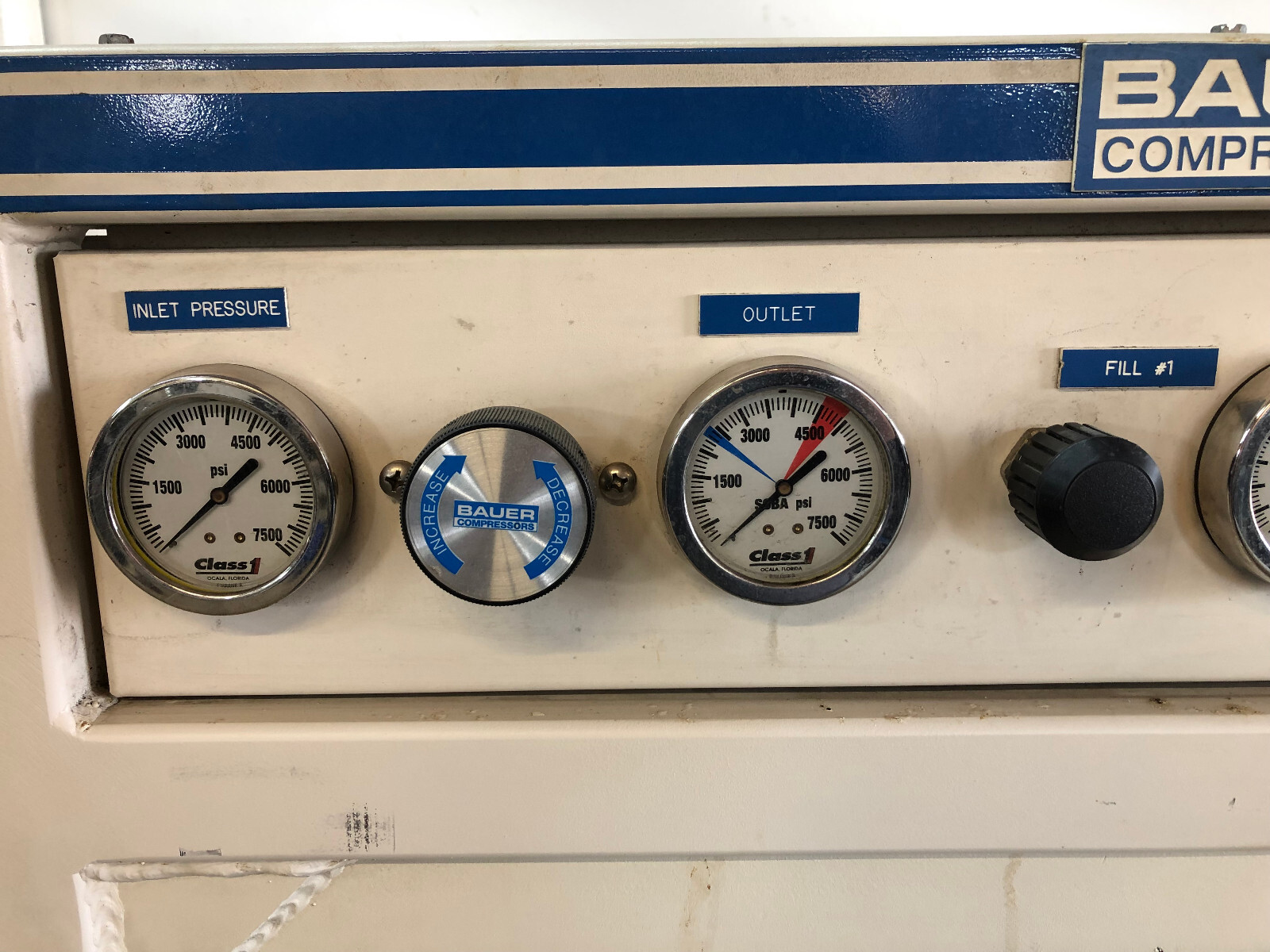 BAUER Two Position Fill Station CFS-2M - Bottle Scuba Fire Breathable ...