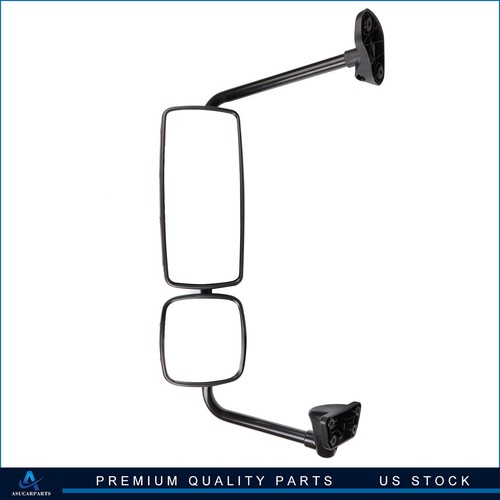 Heated Black Mirror Complete LH Side For 03-16 Freightliner M2 Columbia ...