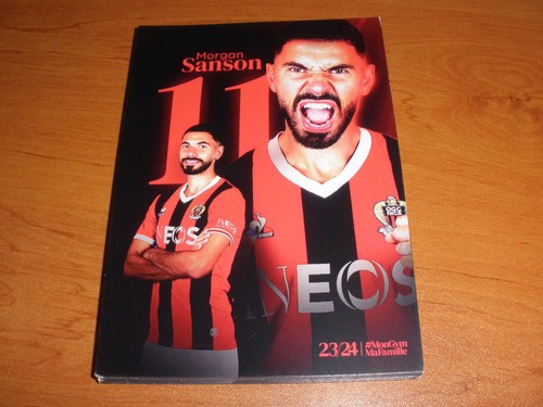 FOOTBALL POSTCARD MORGAN SANSON OGC NICE 2023/24 | eBay