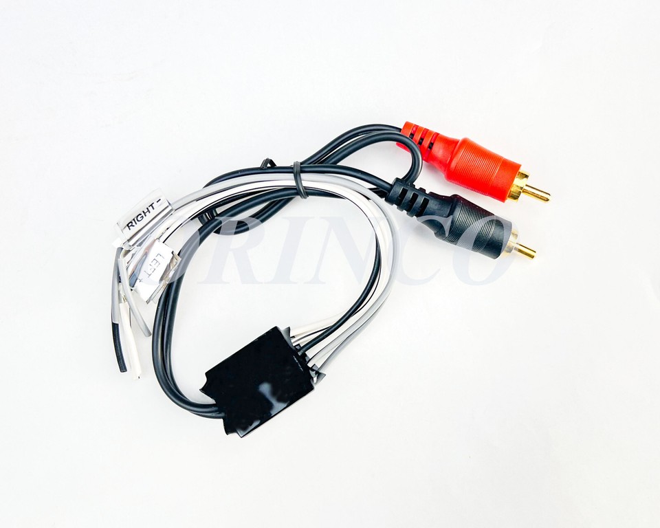 CAR AUDIO STEREO SPEAKER WIRE TO RCA ADAPTER LINE OUT HIGH LEVEL LOW ...