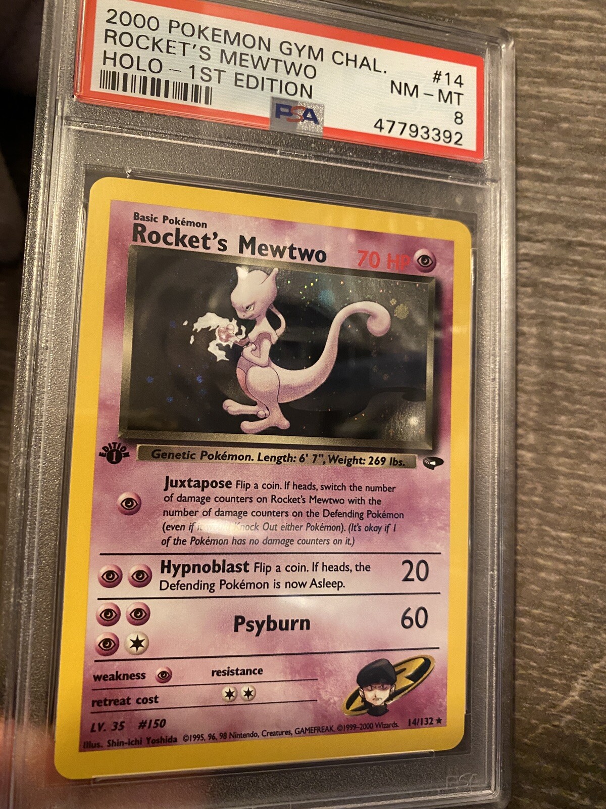 Team Rockets Mewtwo PSA 8 Holo 1st Edition | eBay