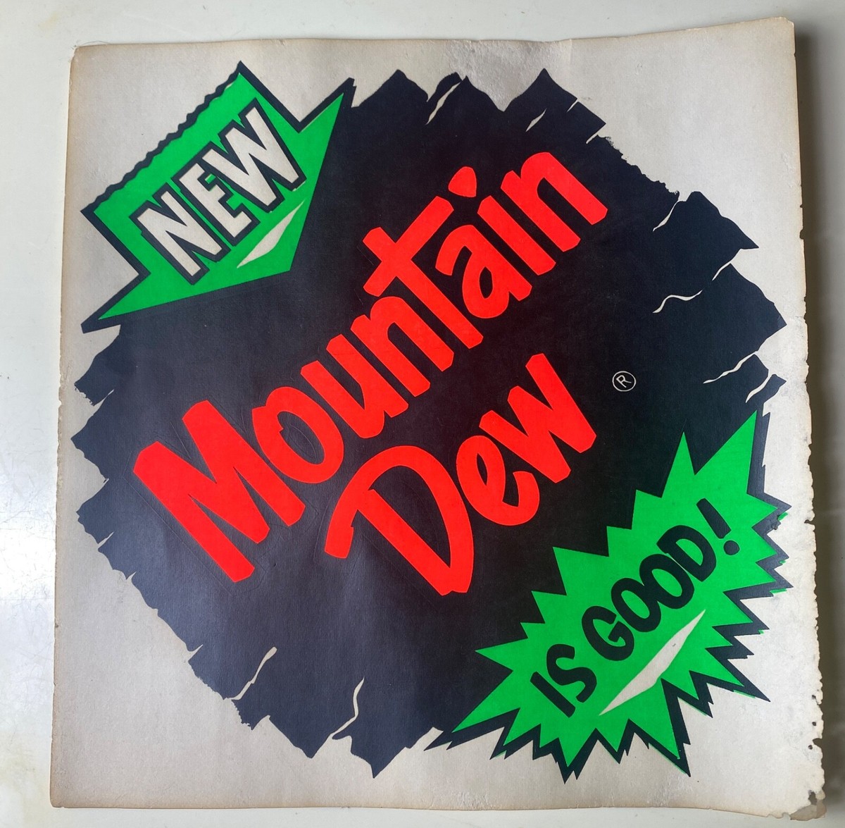 Old School Mountain Dew Logo Mountain Dew Old School Distressed Kelly