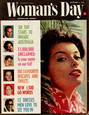 Woman's Day with Woman mag - September 2, 1963 - Liz Taylor + Agatha ...